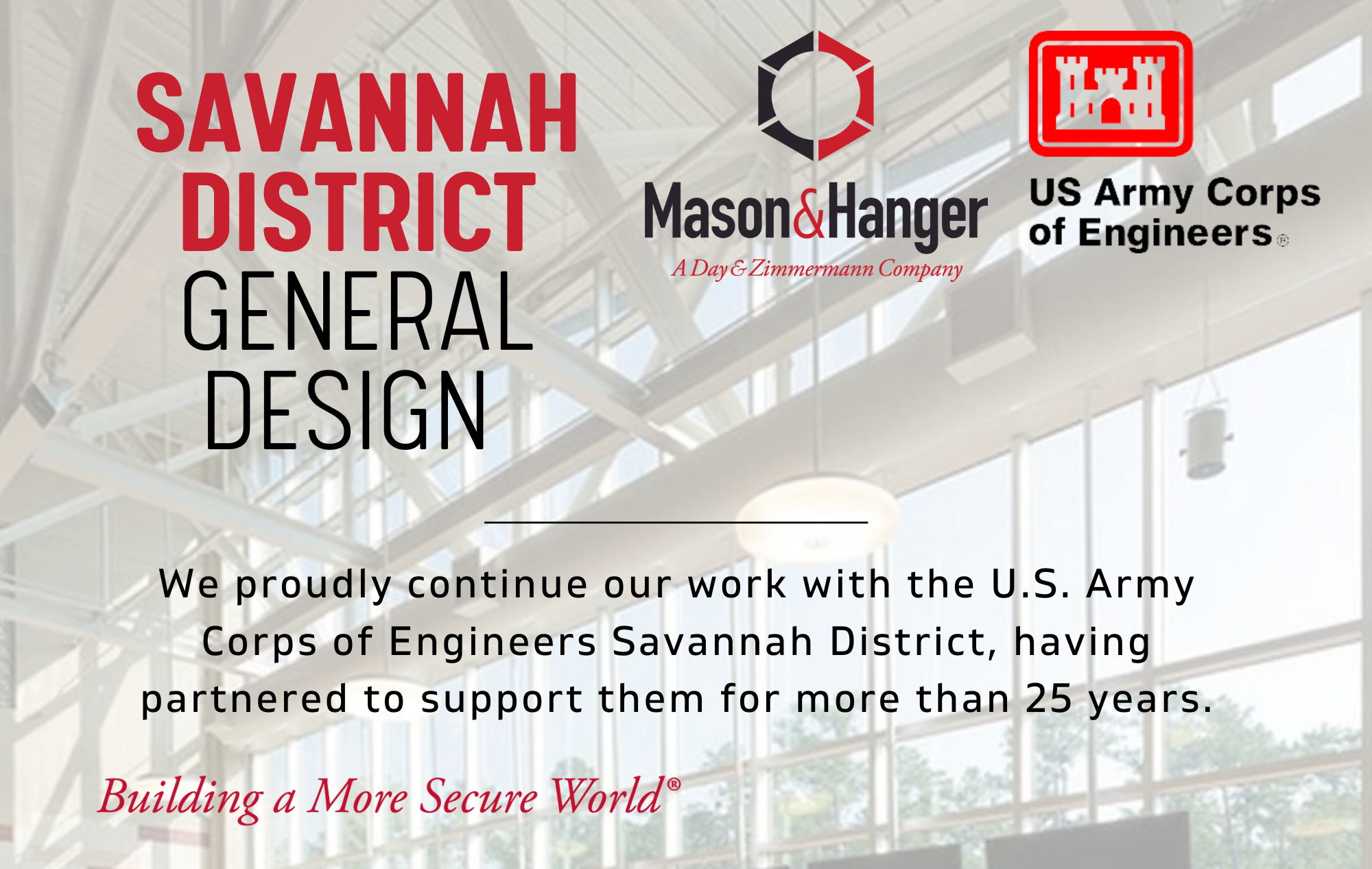 Mason & Hanger Awarded Multiple Award Task Order Contract (MATOC) Pool ...